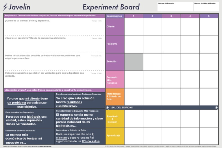 Javelin Board Espanol PDF | PDF | Cognición | Business