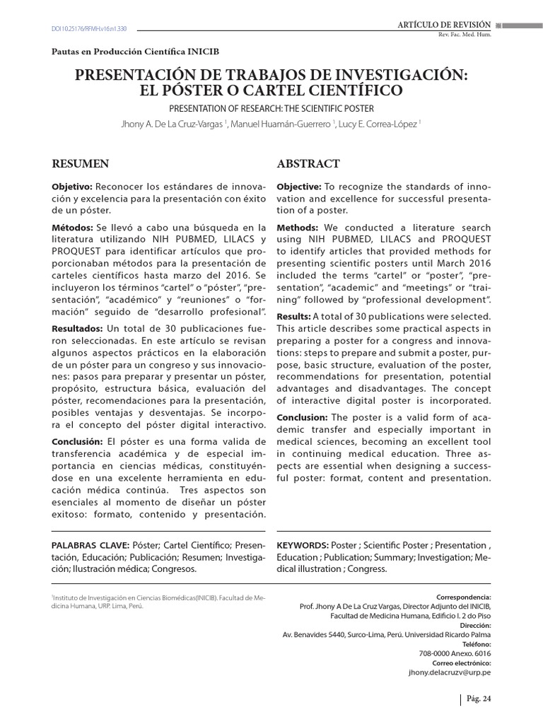 330-Article Text-673-2-10-20170705 POSTER CIENTIFICO REV PDF | Descargar gratis PDF | Póster ...