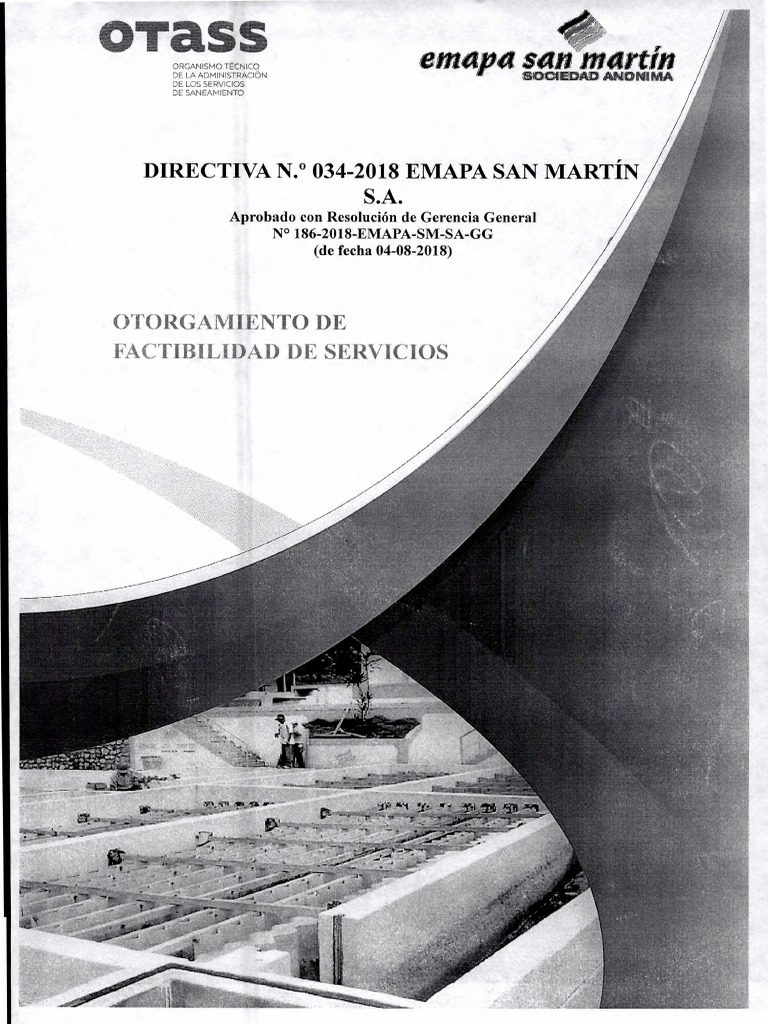 Factibilidad de servicios EMAPA San Martín | PDF | Alcantarillado | Arquitecto