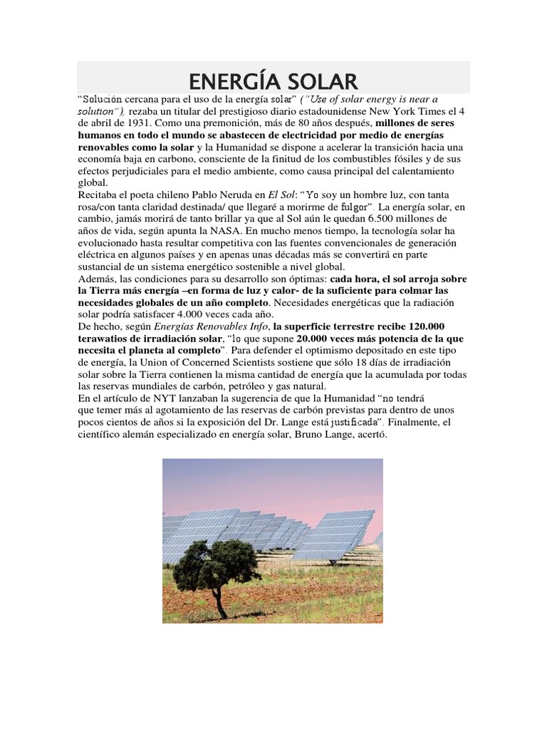 Energía Solar PDF | PDF