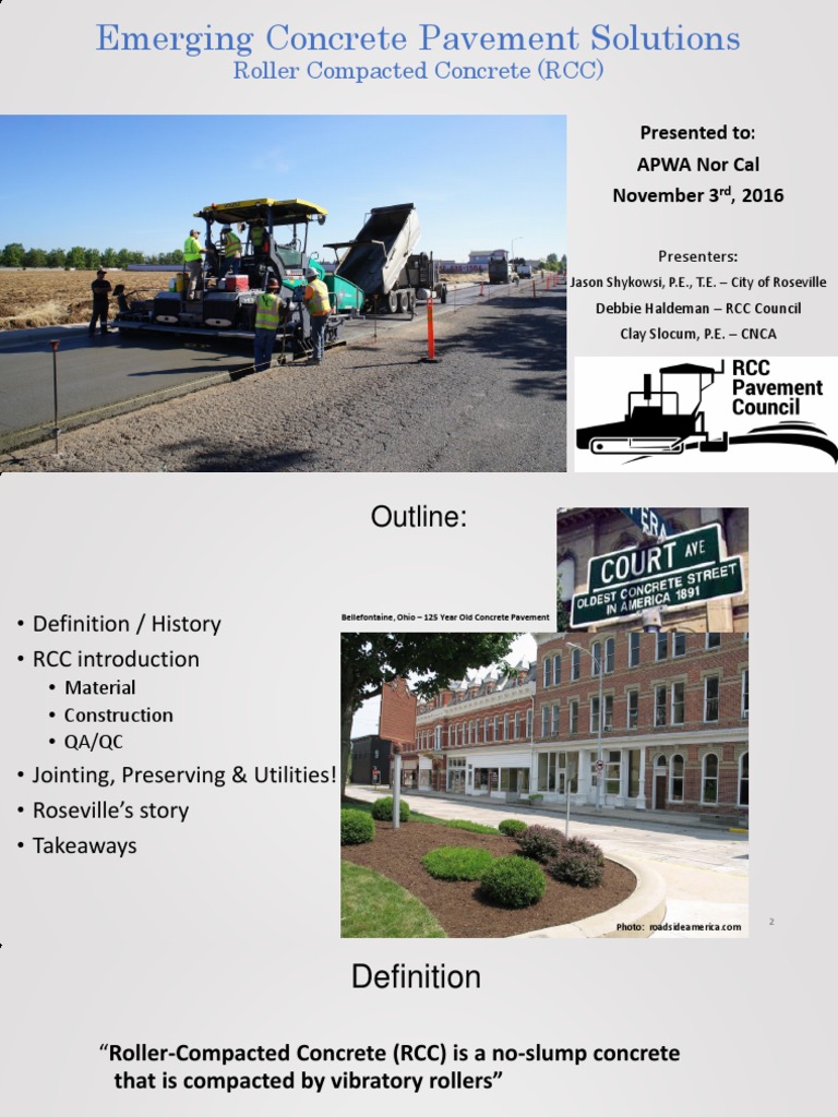 Roller Compacted Concrete Innovations | PDF | Road Surface | Concrete
