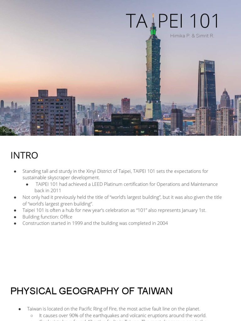 Taipei 101 | PDF | Plate Tectonics | Structure Of The Earth