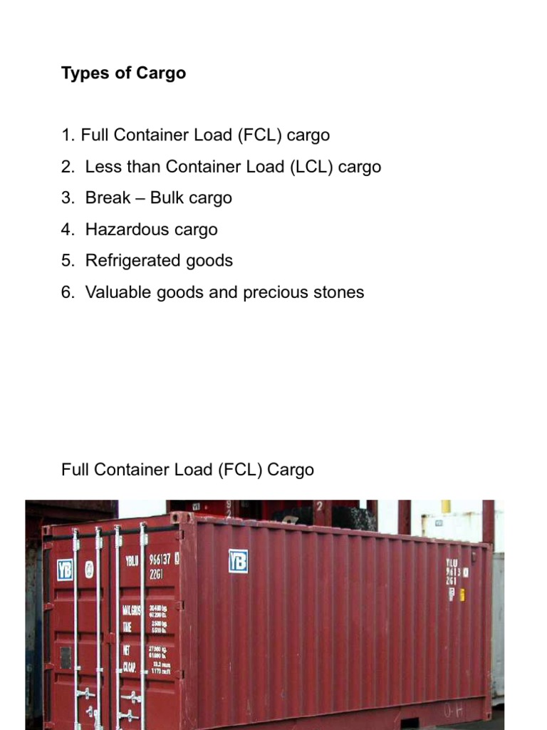 Cargo | PDF | Cargo | Containerization