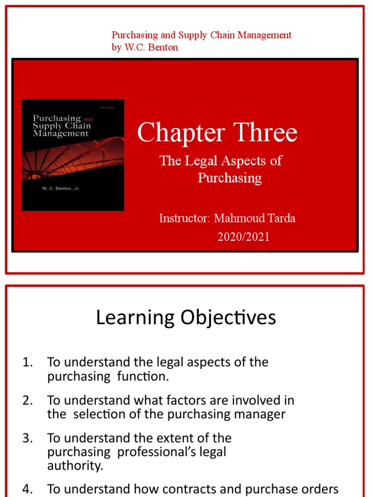 Legal Guide for Purchasing Pros | PDF | Offer And Acceptance | Law Of ...