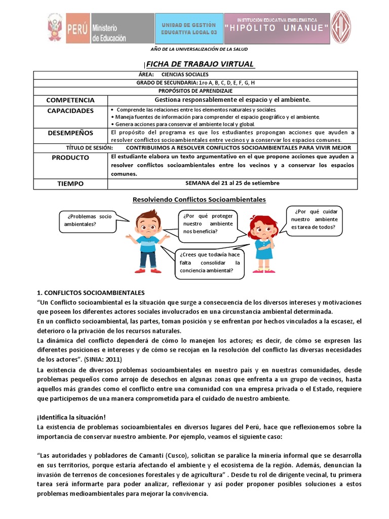 Ficha Virtual Ccss Pedro | PDF | Mediación | Negociación