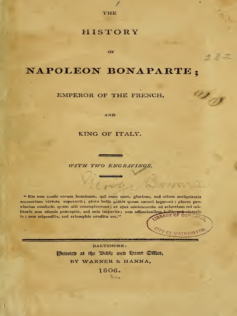The History of Napoleon Bonaparte | PDF | Napoleon | Military