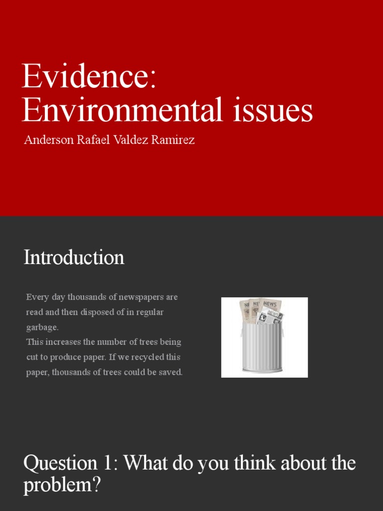 Evidence Environmental Issues | PDF