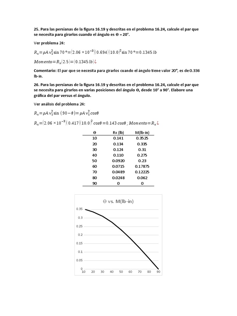 Ejercicios 25-35 | PDF | Mecánica | Tasas temporales