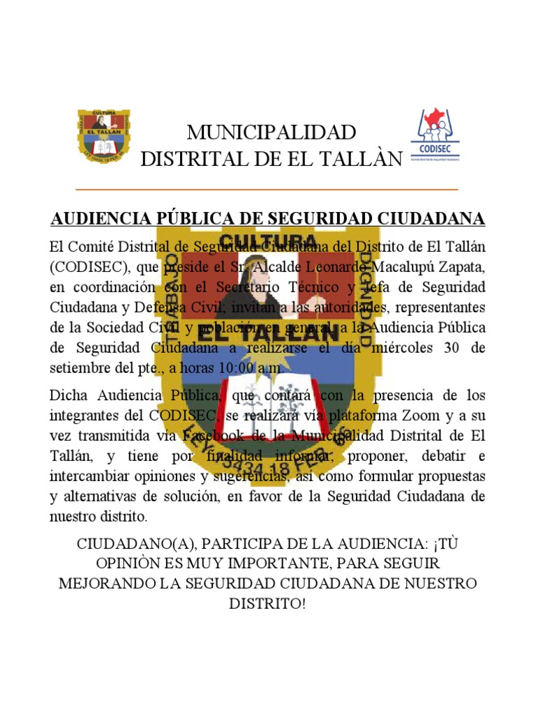 Formato Codisec | PDF