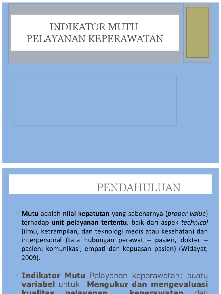 Mutu Pelayanan Keperawatan | PDF