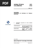 Norma Tecnica NTC Ergonmica 5831 | PDF | Hombro | Mano