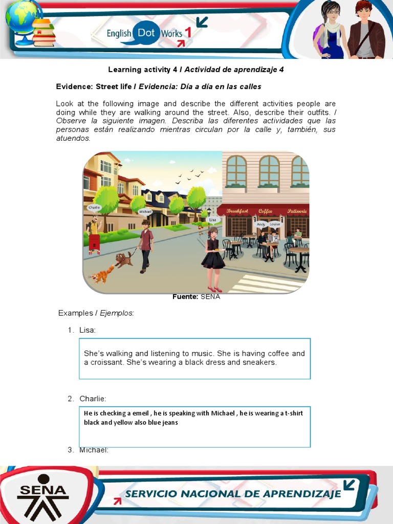 Street Life Activities and Outfits Description | PDF