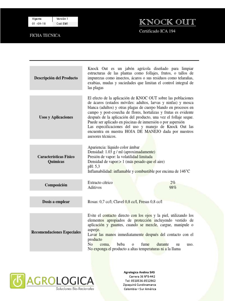 FT Knock Out | PDF | Química | Naturaleza