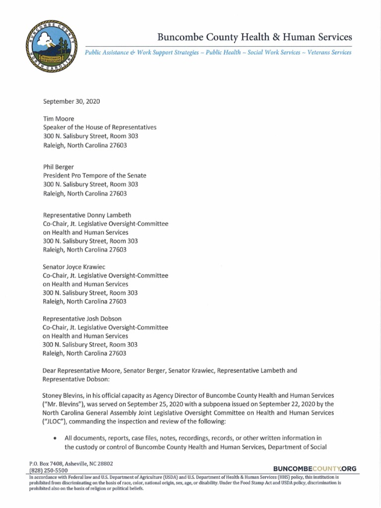 Response To Subpoena | PDF | United States Department Of Health And ...