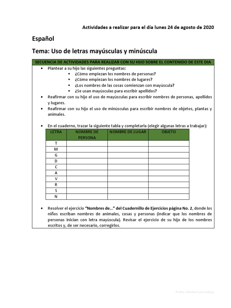 Secuencias Español | PDF