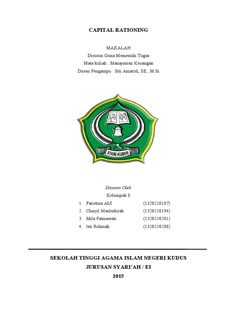 Capital Rationing | PDF