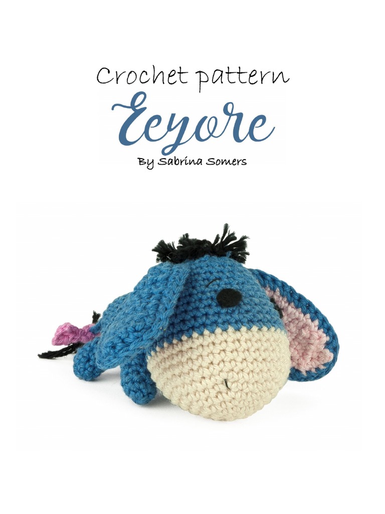 Crochet Pattern Eeyore Pdf Pdf Crochet Yarn