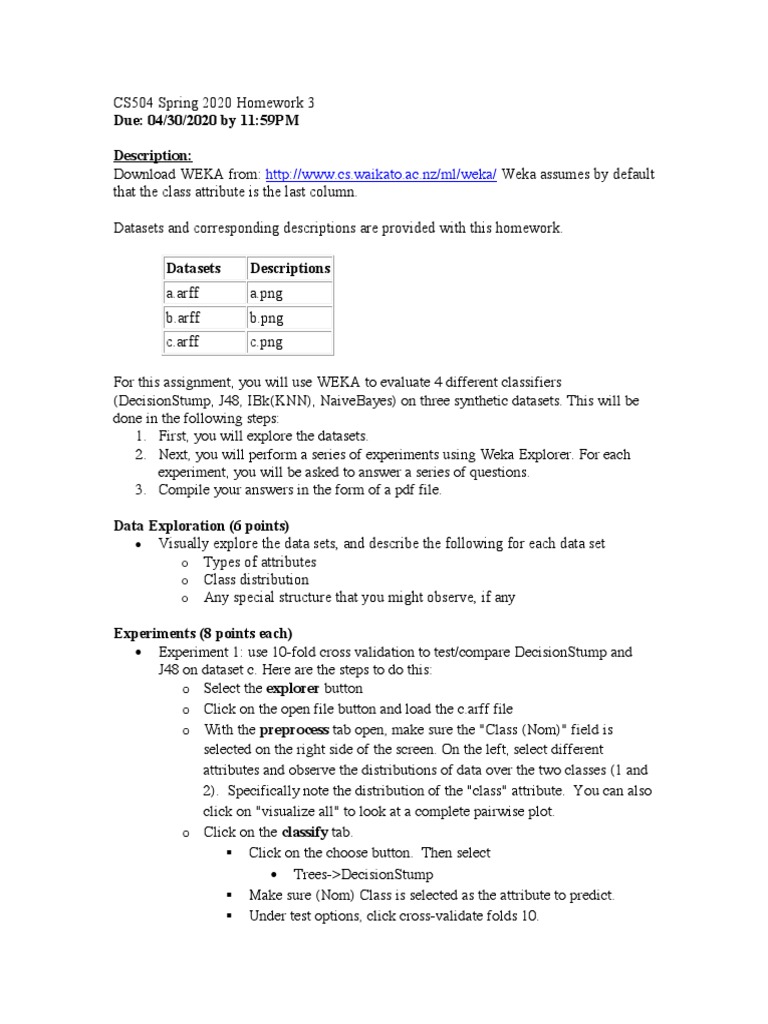 CS504 hw3 | PDF | Statistical Classification | Applied Mathematics