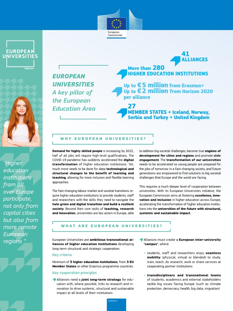 European Universities: A Key Pillar of The European Education Area ...