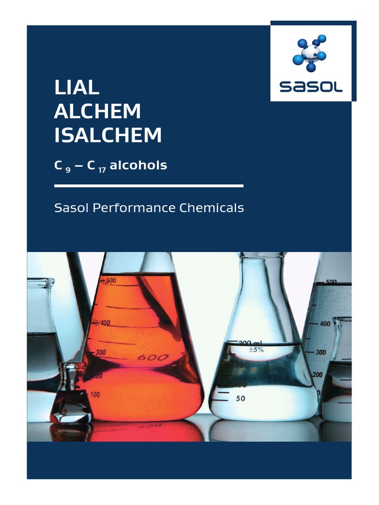 US - C6 Alcohols - LIAL, ALCHEM, ISALCHEM - C9-C17 Alcohols PDF | PDF ...