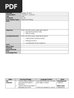 Tadika Lesson Plan | PDF | Teachers | Lesson Plan