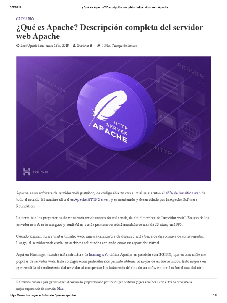 ¿Qué Es Apache - Descripción Completa Del Servidor Web Apache PDF | PDF ...