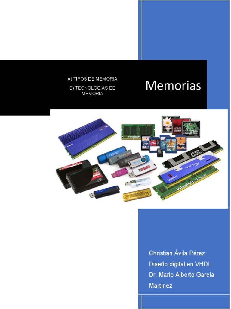 Tipos Memoria | PDF | Almacenamiento de datos de la computadora ...