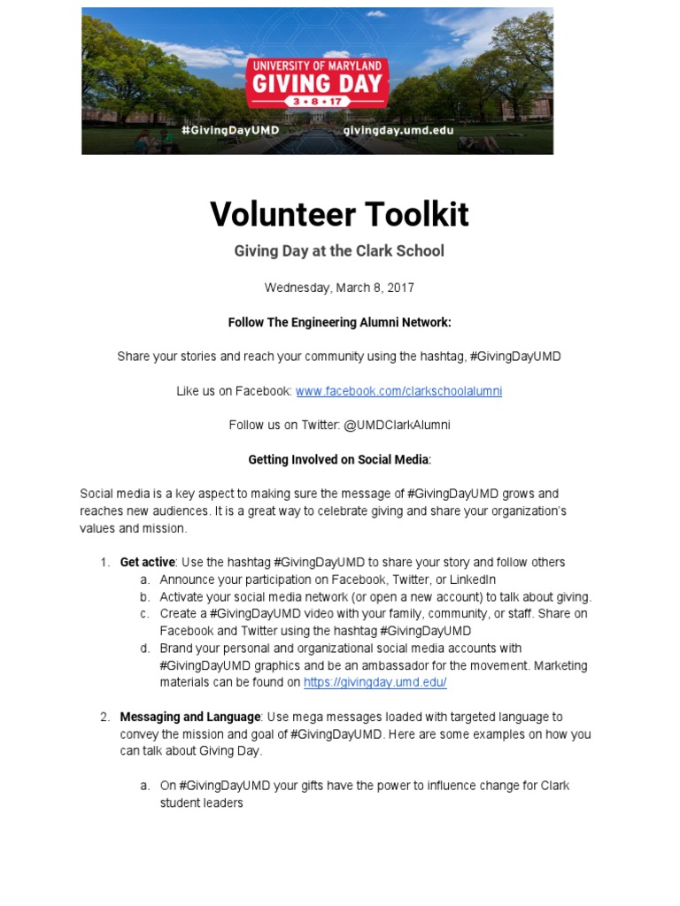 Volunteer Toolkit | PDF | Hashtag | Social Media