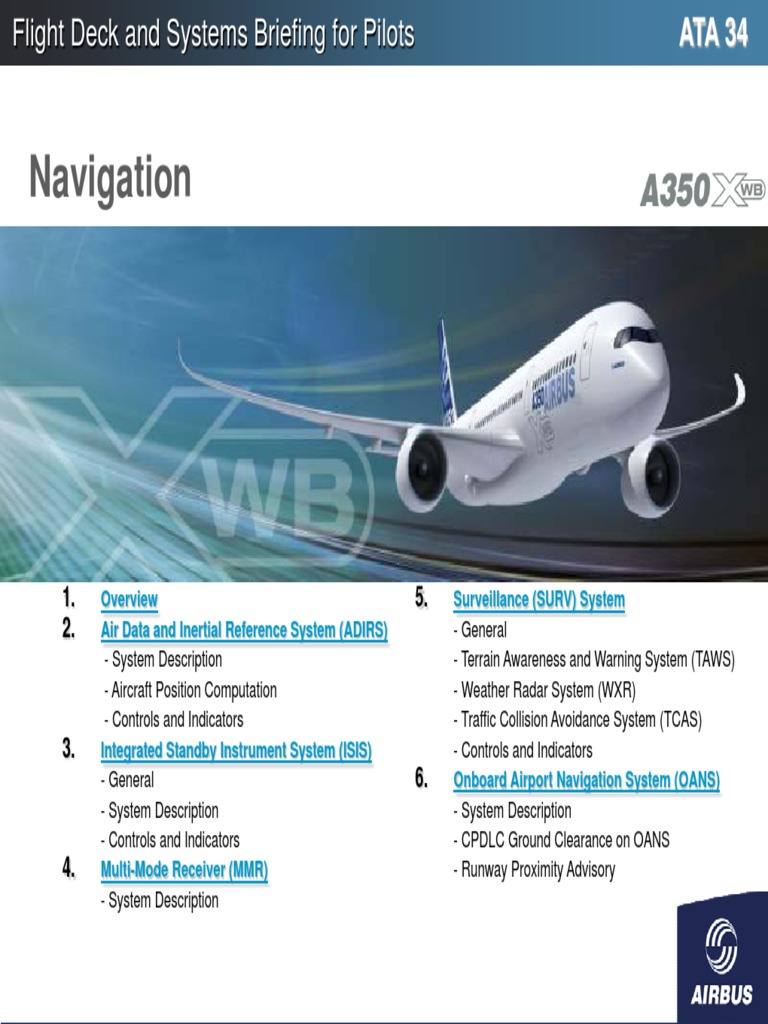 A350 21 ATA34 Navigation PDF | PDF | Cockpit | Airspeed