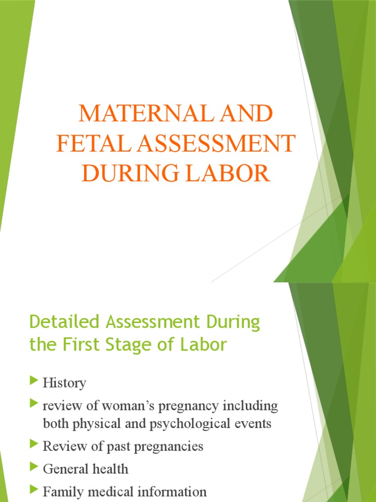 Maternal and Fetal Assessment During Labor | PDF | Pregnancy | Childbirth