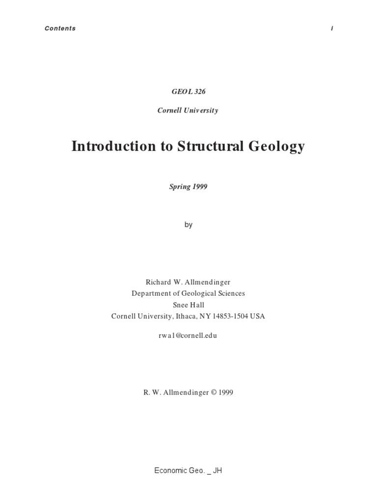 05 Introducction To Structural Geology, Allmendinger, 1999-1-5-1-2 ...