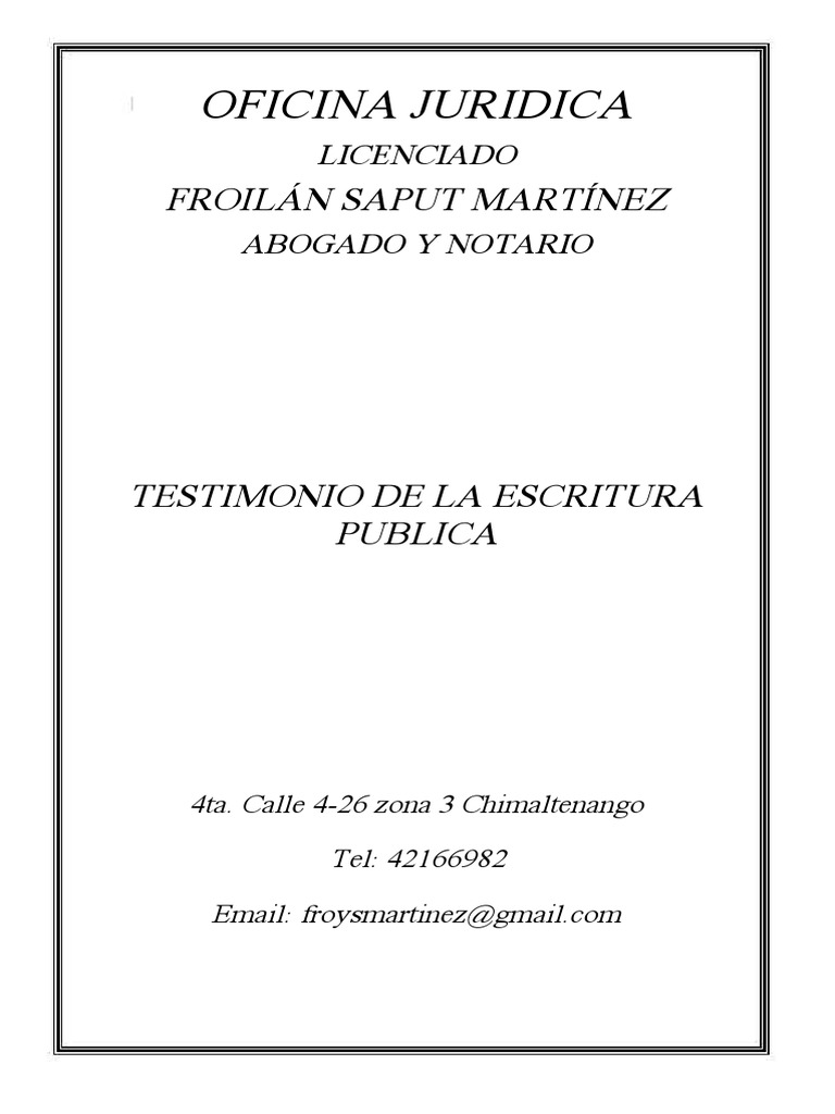 Folder para Escrituras de Notaría | PDF | Política