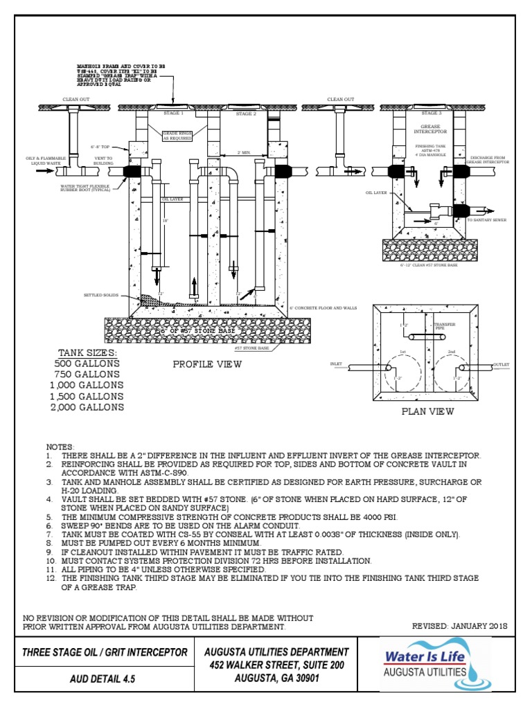 4.5 Three Stage Oil-Grit Interceptor - 201804100736435698 | PDF | Pipe ...