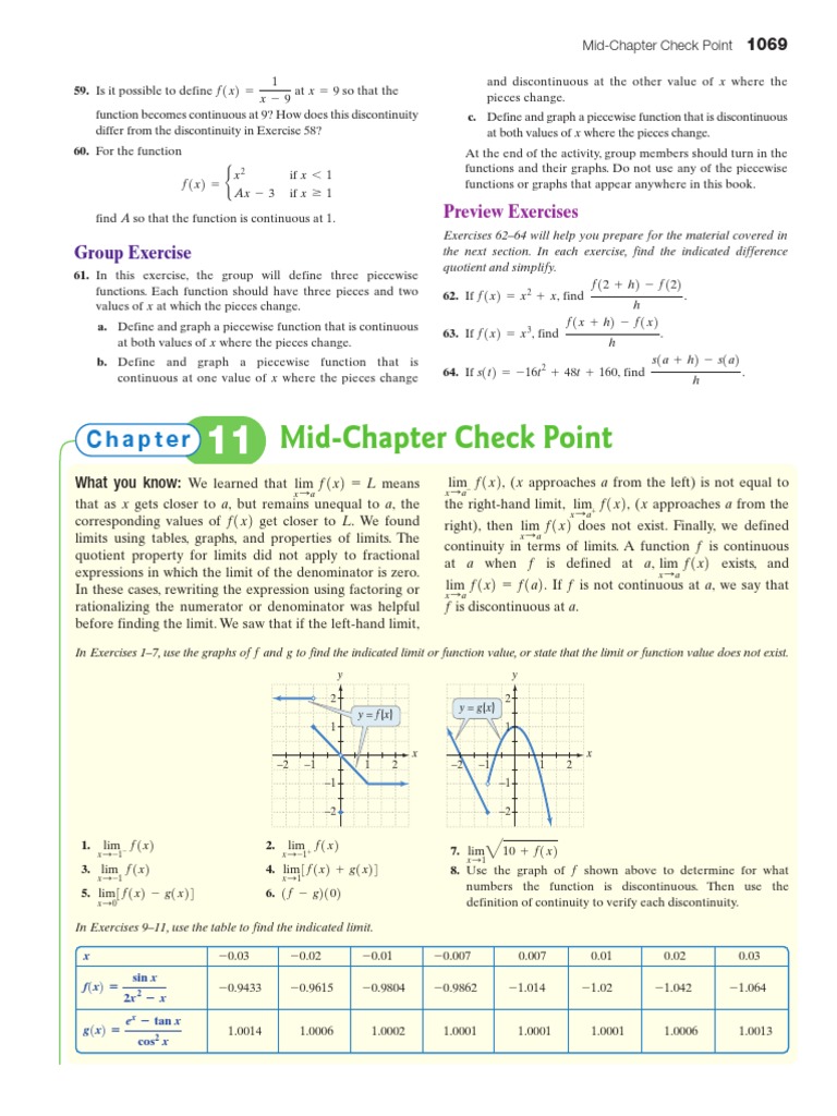 Mid-Chapter Check Point: Group Exercise | PDF | Fraction (Mathematics ...