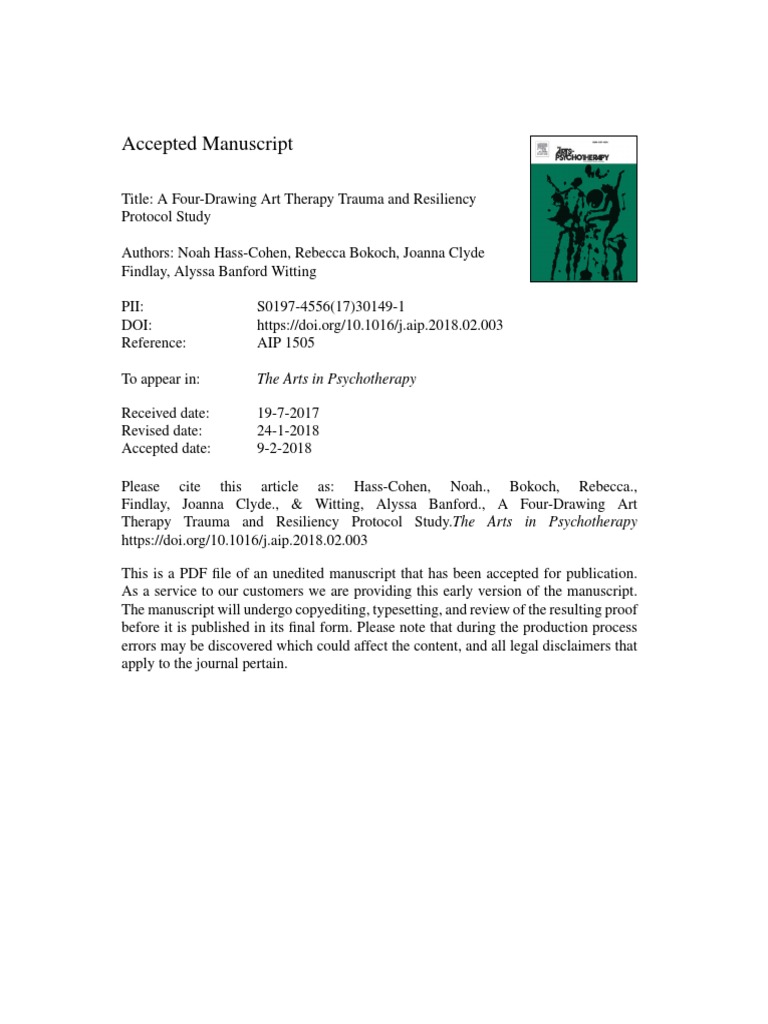 Four-Drawing Protocol for Trauma Healing | PDF | Posttraumatic Stress ...