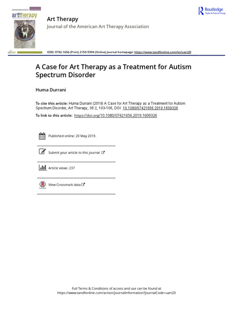 A Case For Art Therapy As A Treatment For Autism PDF | PDF | Autism ...