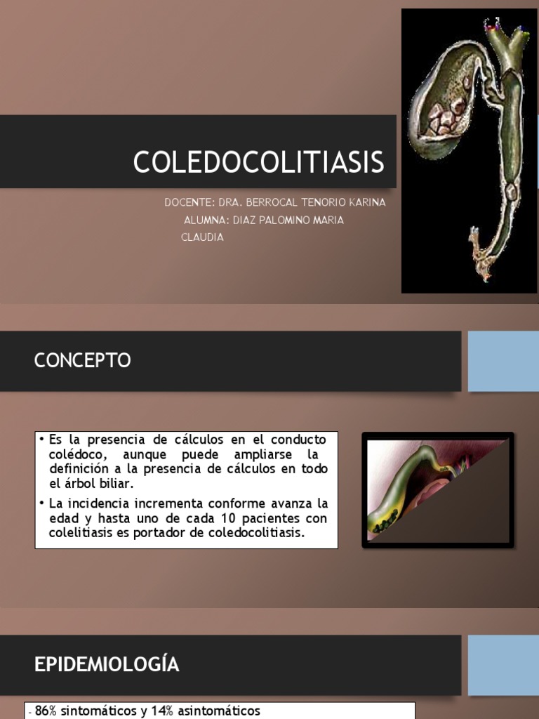 COLEDOCOLITIASIS | PDF | Sistema exocrino | Órgano (anatomía)