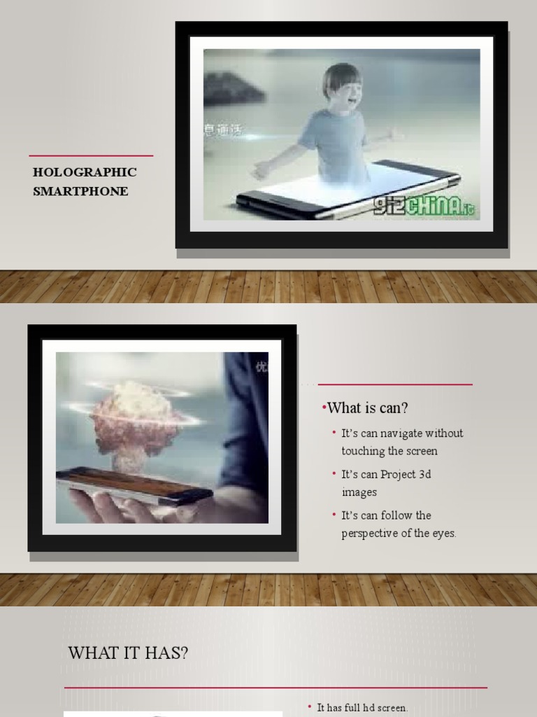 Takee 1: Holographic Smartphone Features | PDF | Technology & Engineering