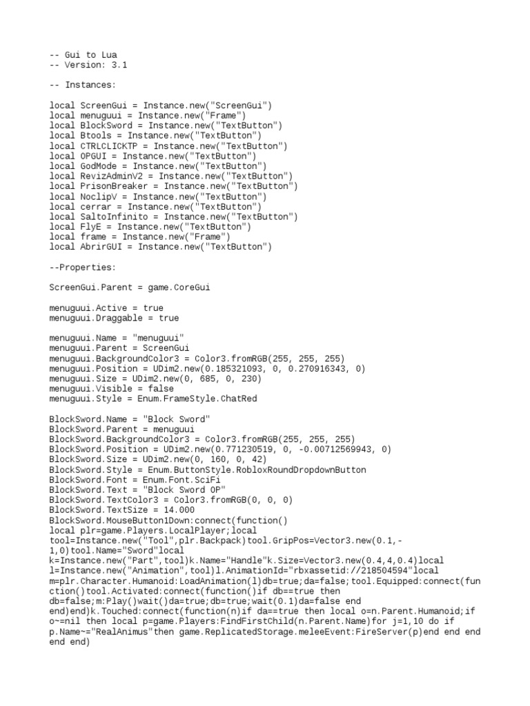 Nuevo Script Gui OP para Prison Life | Download Free PDF | Human–Computer Interaction | Writing