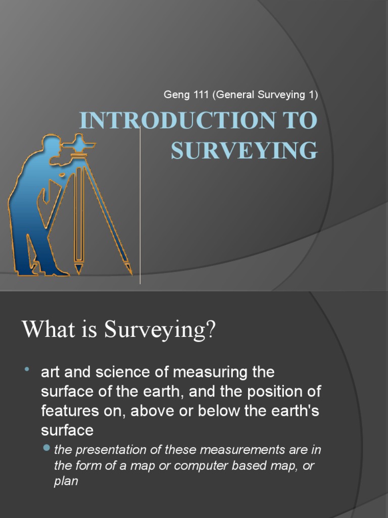 Introduction to Surveying Basics | PDF | Surveying | Geography