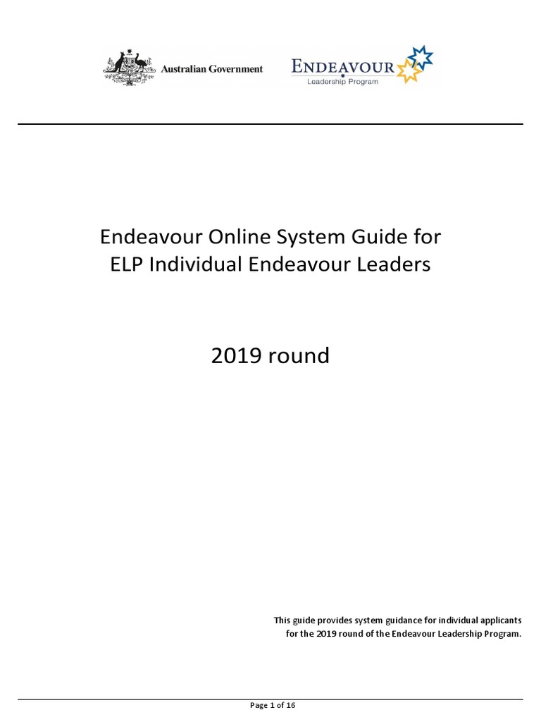 Guide To The Endeavour Online Application System PDF | PDF | Faq | Password