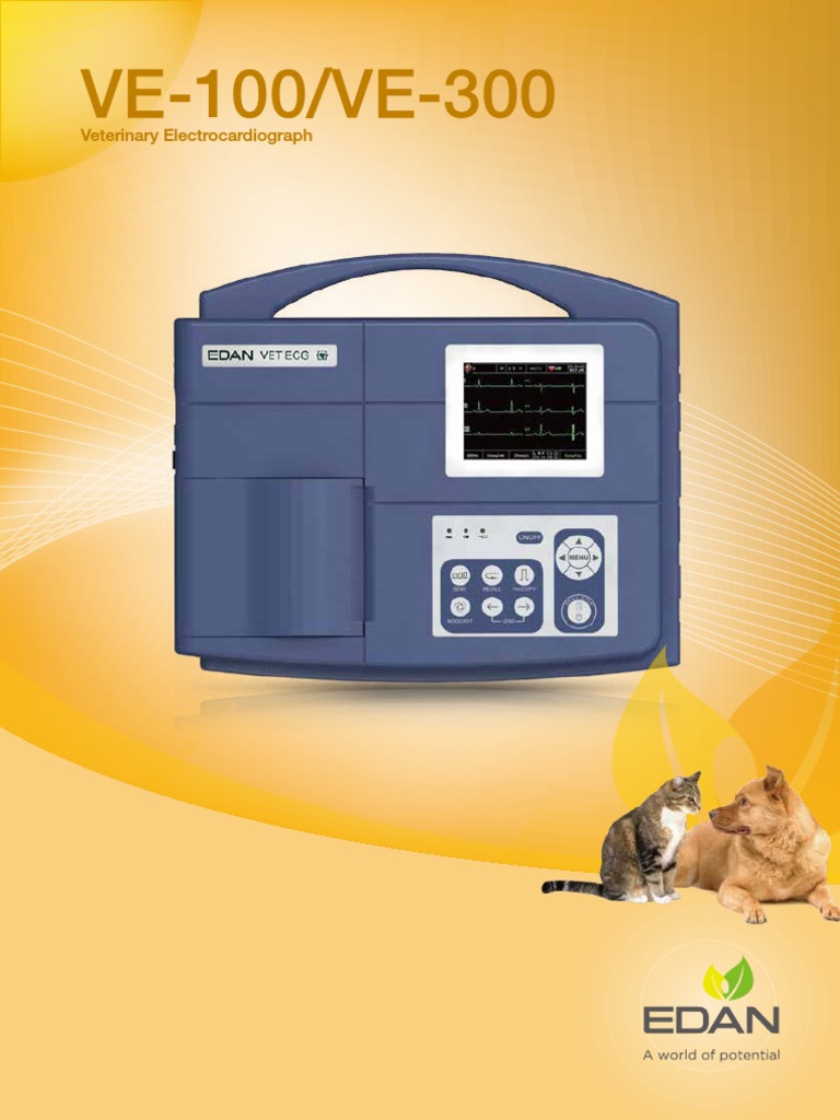 VE-100/VE-300: Veterinary Electrocardiograph | PDF