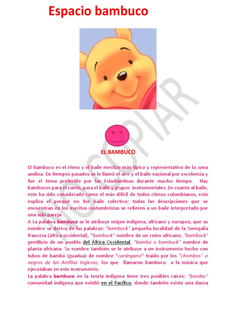 Orígenes y características del Bambuco | PDF | Bailes | Ritmo