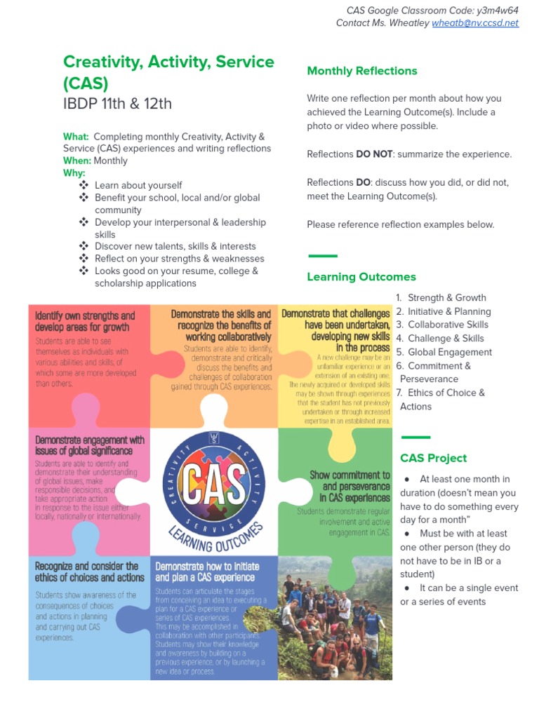 Cas Fact Sheet 11th 12th Ib DP - Google Docs 1 | PDF | Pedagogy ...