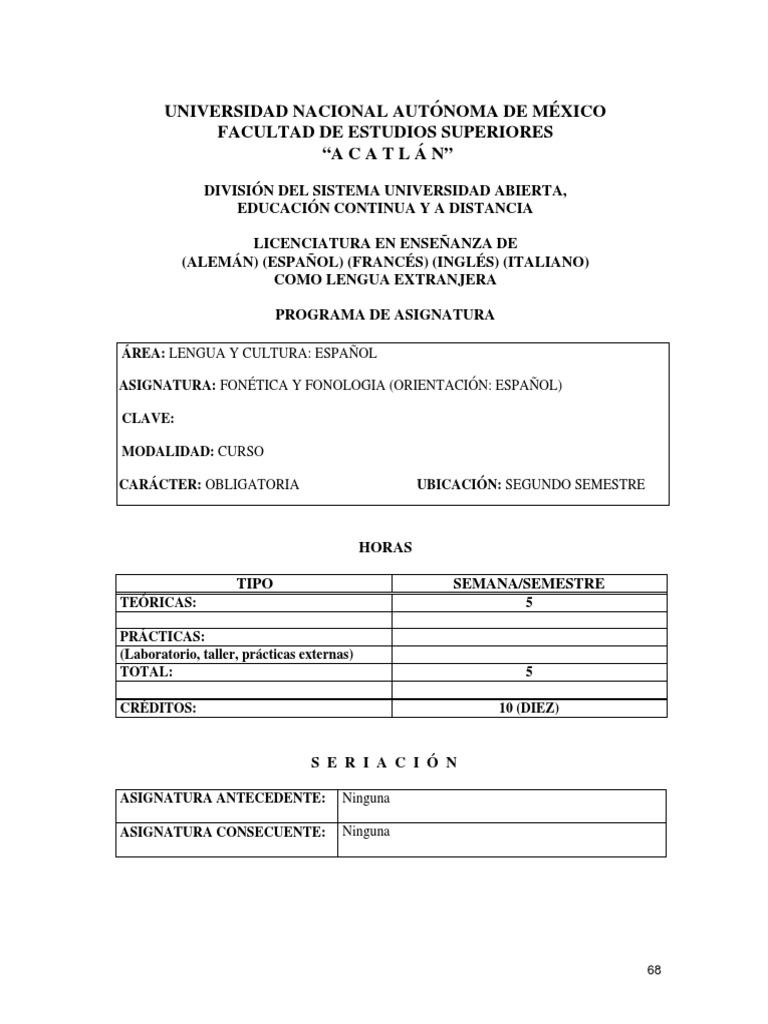 Fonética (Español) | PDF | Fonema | Vocal