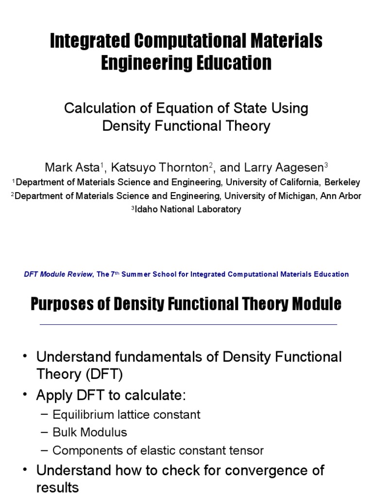 Integrated Computational Materials Engineering Education | PDF ...