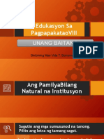 VE 8 Q2 2. Mga Pagsubok Sa Pamilya | PDF