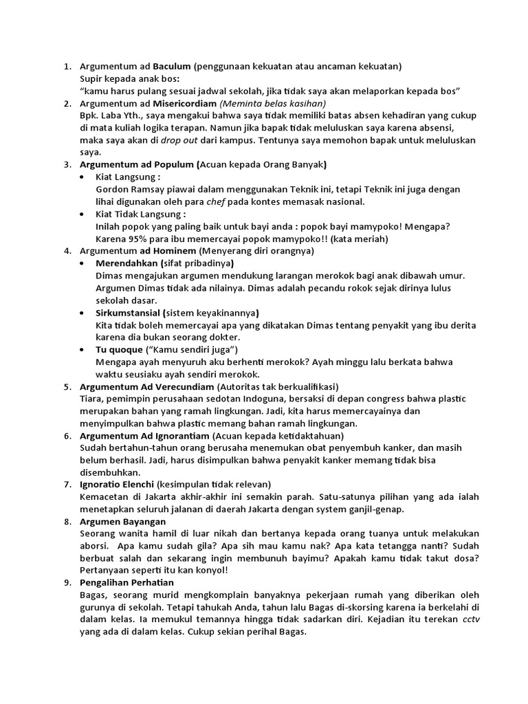 Argumentum Ad Baculum | PDF