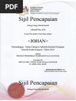 Sijil Penghargaan (Ajk) | PDF