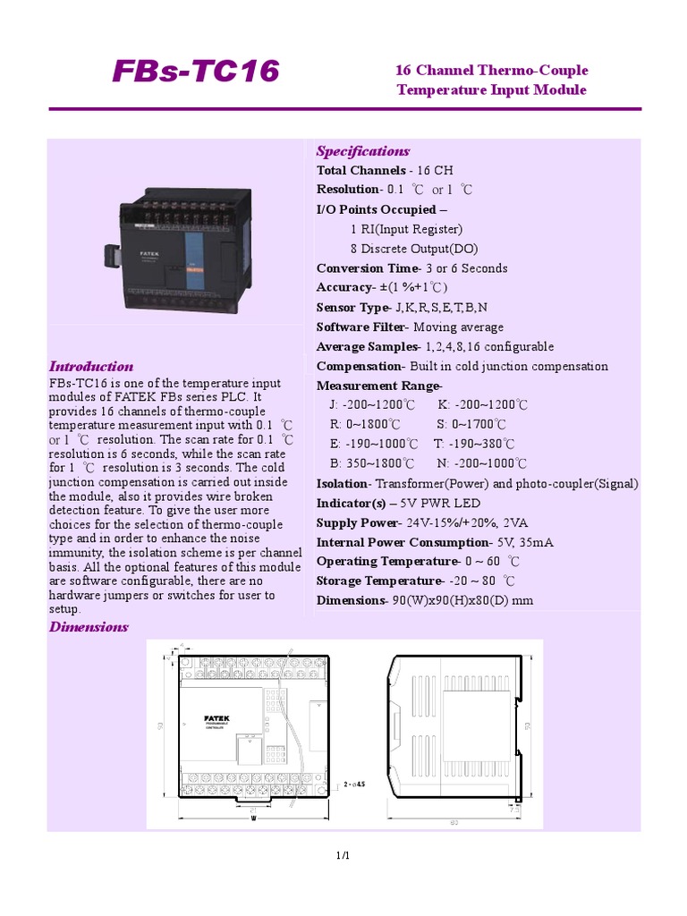Cat TC16 en | PDF | Thermocouple | Electromagnetism